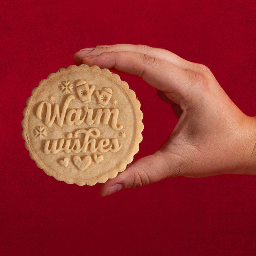 Christmas Cookie Stamp - Warm Wishes – Bake it Fancy